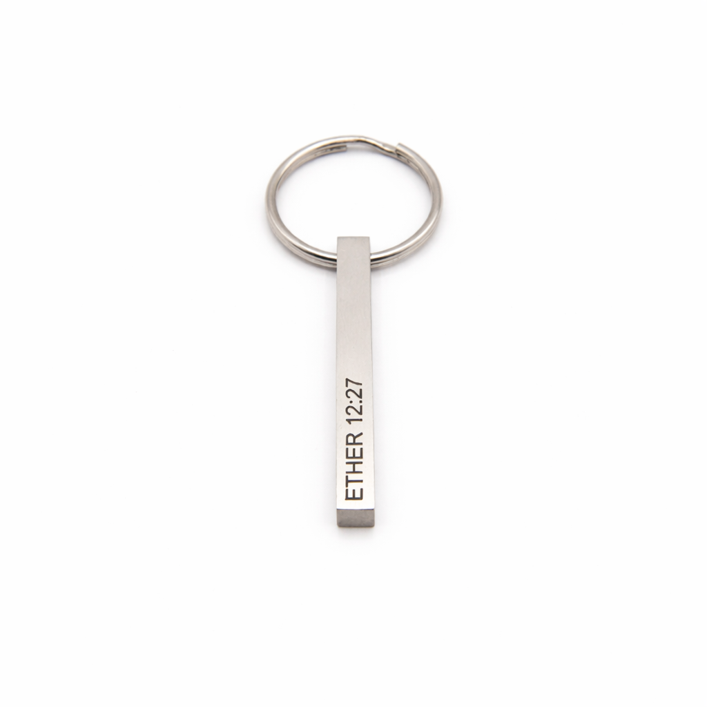 Iron Rod Keychain (Personalized) – Mediator Necklaces